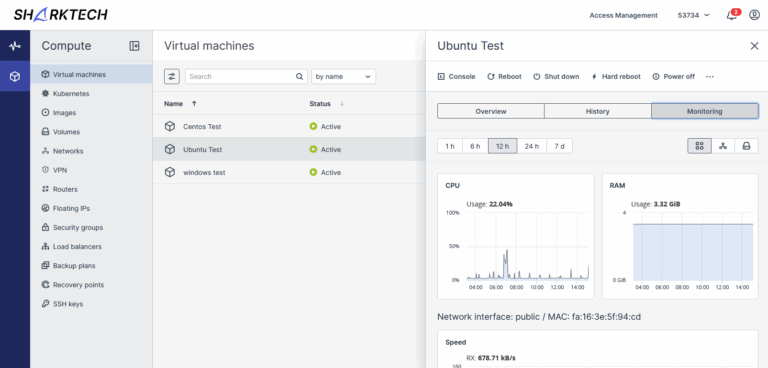 Public Cloud and Dedicated Cloud Hosting Services Sharktech